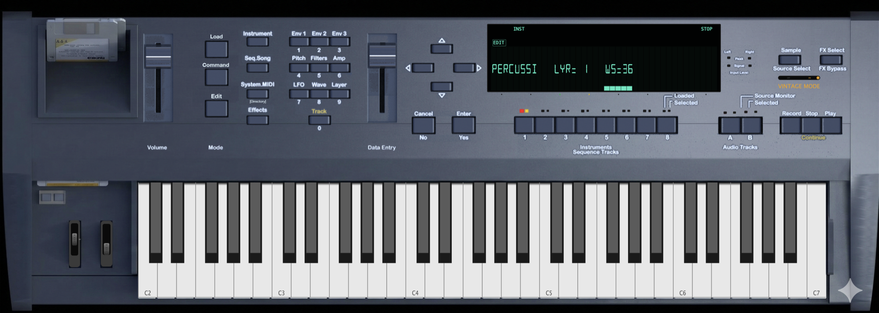 ASR-V — Ensoniq ASR-10 Sampler Plugin | VST3 / AU / Standalone / iPad